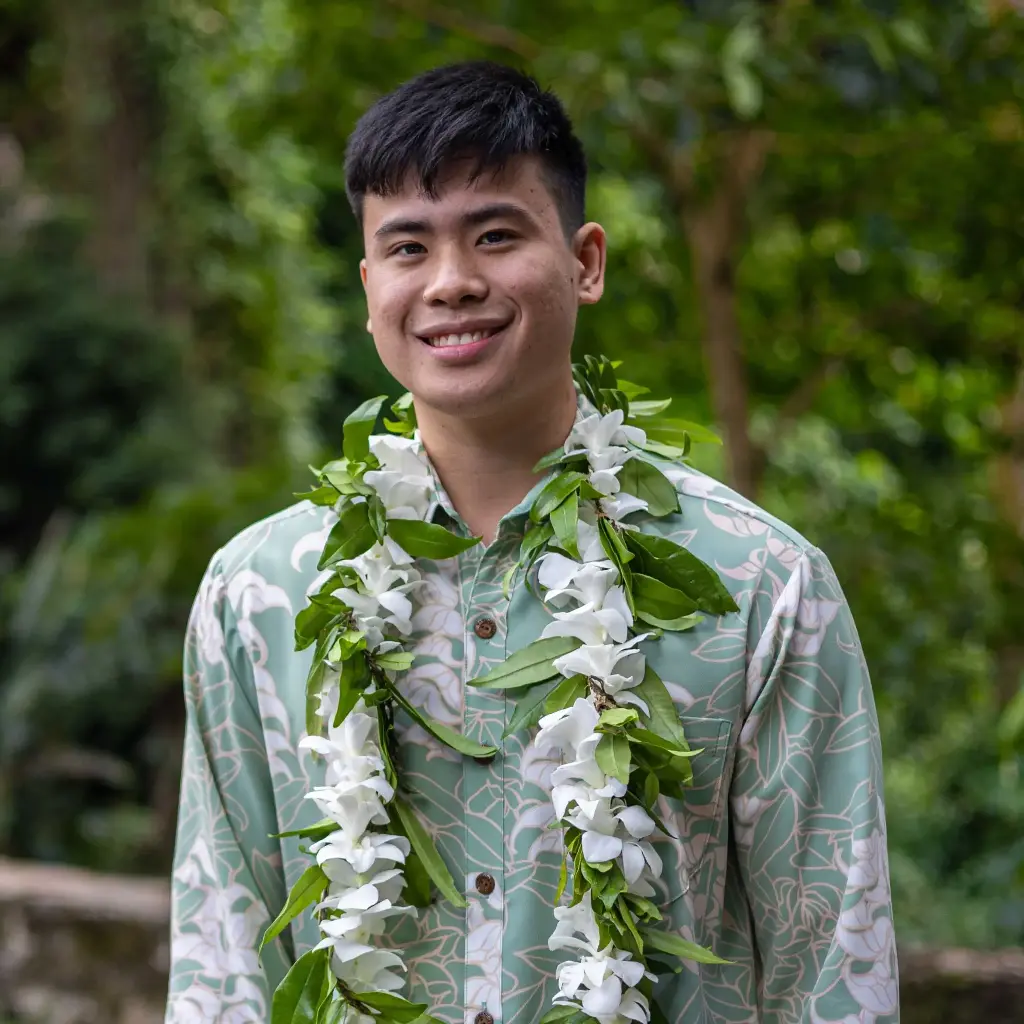 Hilo Maile & White Orchid Twist - Elegant Lei Choice