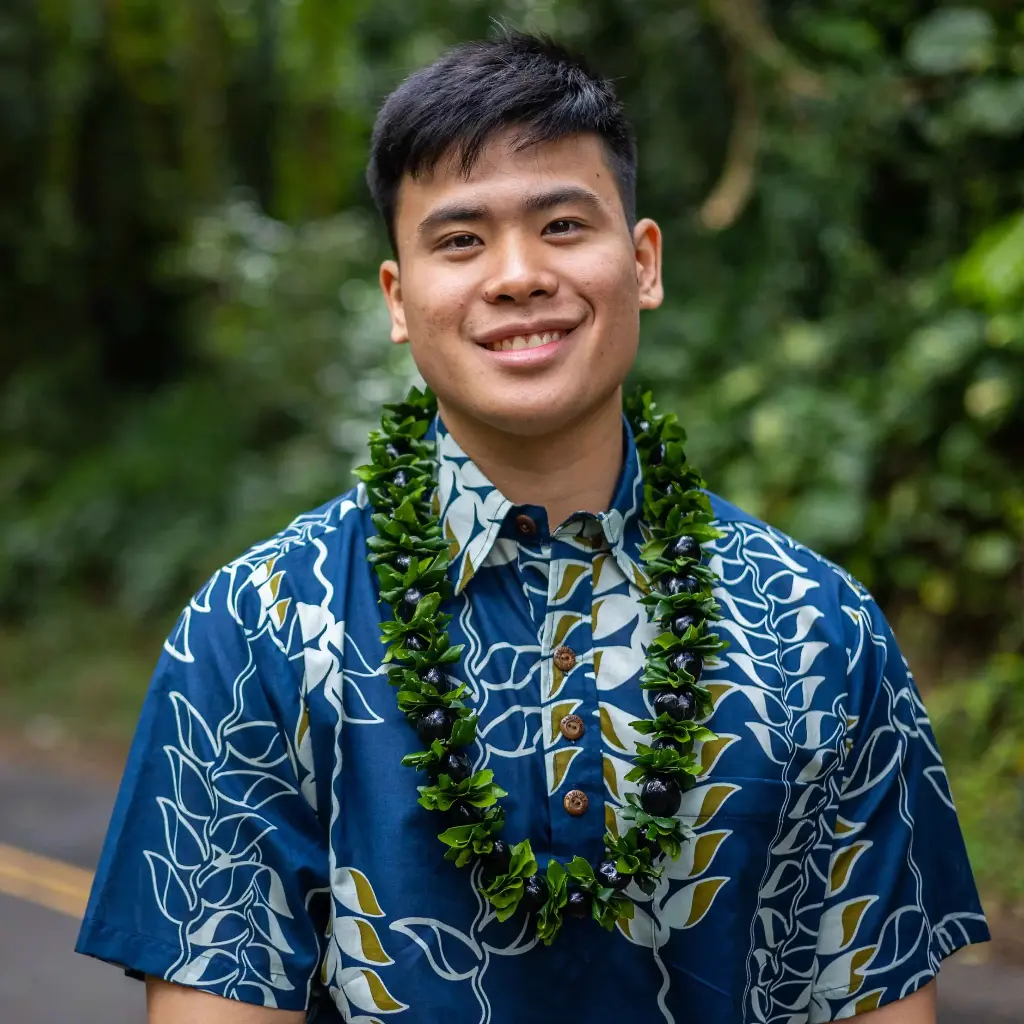 Kukui Mock Orange Lei (Black) - Classic Hawaiian Style