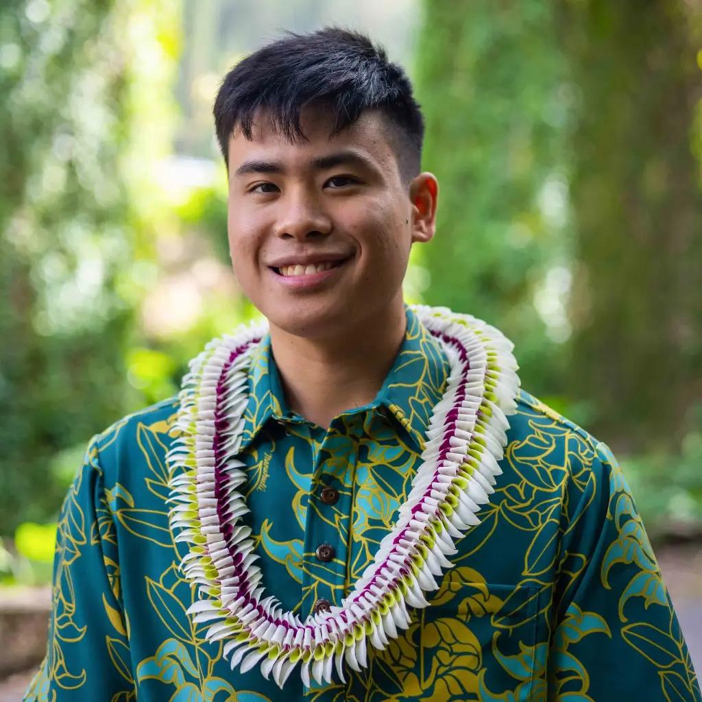 Butterfly Green Purple White Lei | Stunning Orchid Lei